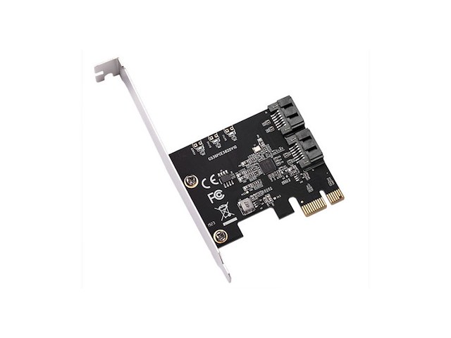 E-Green PCI-Express kontroler 2-port SATA III int. Kartica JMB582 Chipset