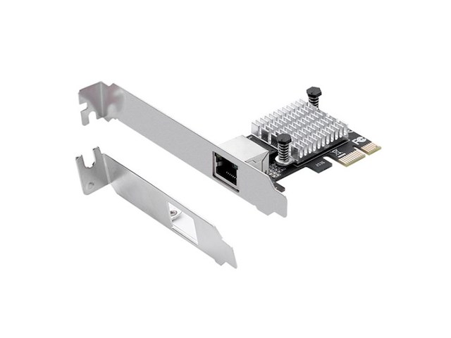 E-Green PCI-Express kontroler 1-port 2.5 Gigabit Ethernet (Realtek 8125B)