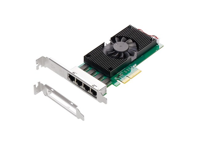E-Green PCI-Express kontroler 4-port 2.5 Gigabit Ethernet (Intel I225)