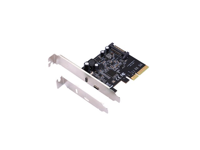 E-Green PCI-Express kontroler 3.0 x 4 na USB 3.2 TipC + 20W QuickCharge port