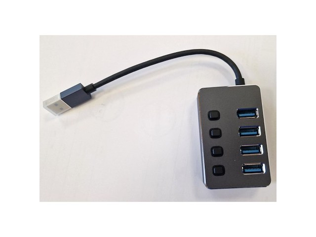 E-Green USB 3.0 - HUB Superbrzi 4port USB 3.0 sa prekidačima
