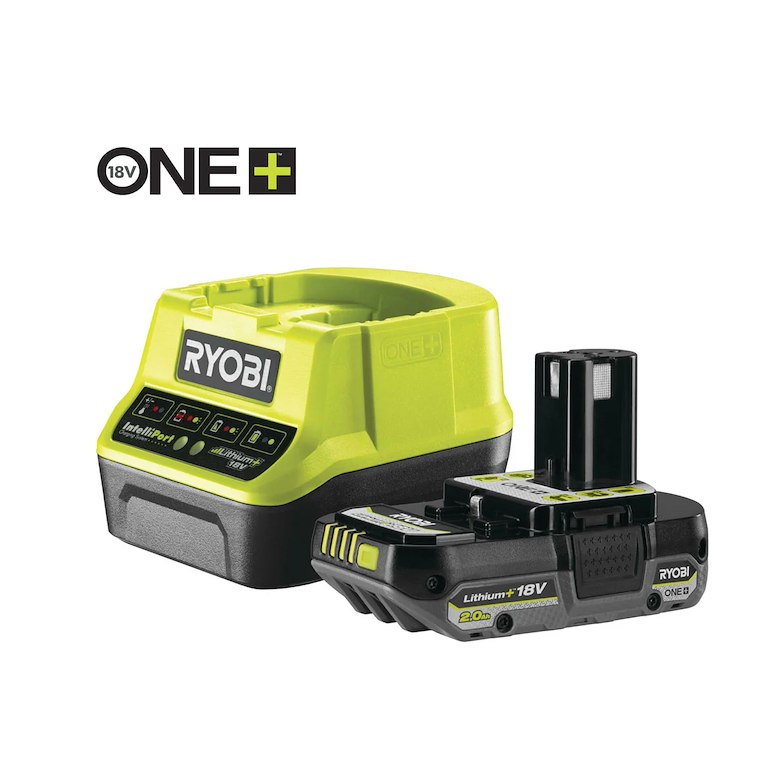 Set – punjač baterija i baterija od 2.0Ah, 18V ONE+™ – RYOBI RC18120-120C