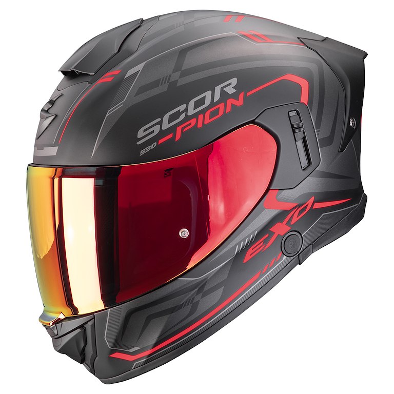 EXO-530 AIR SLOPE Matt Black Red