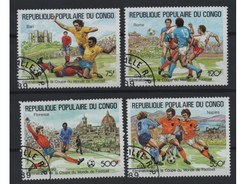 164. Congo 1989 Fudbal, žigosano