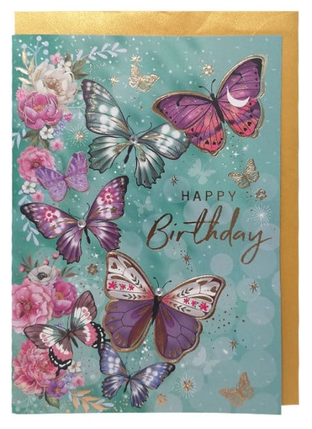 Viter čestitka lovely birthday 12x17cm ( CL22_6 )
