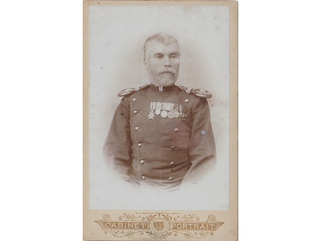 Balkanski rat - srpski oficir -  kapetan - kartonka
