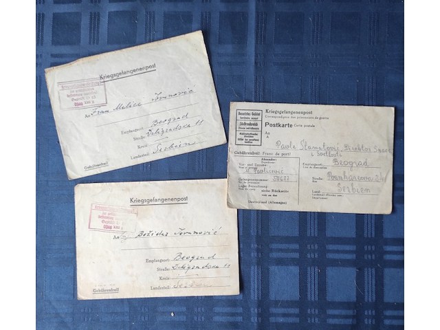 Pošta iz logora 1944.g
