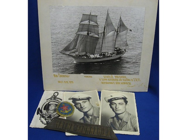 JNA MORNARICA LOT fotografije insignia