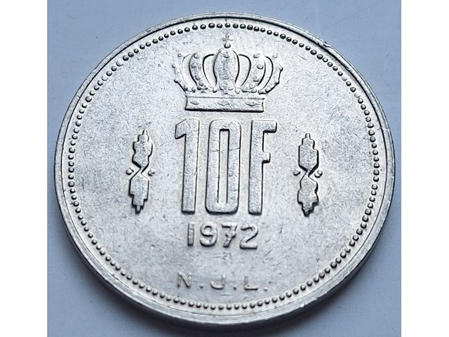 10 Francs 1972 Luksemburg
