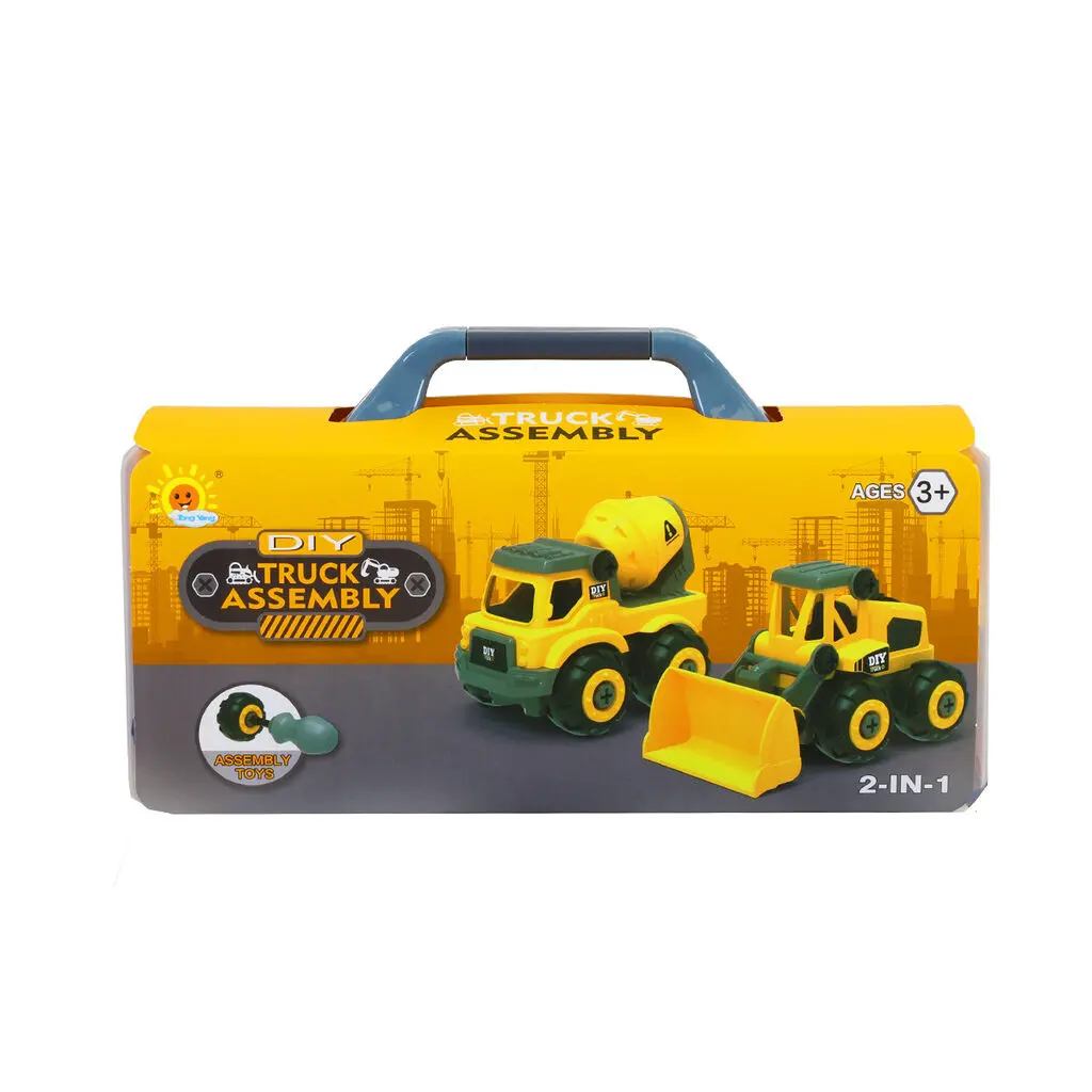 Jungle Igračka Set građevinskih vozila 05100-2 DIY Truck Assembly, Žuta