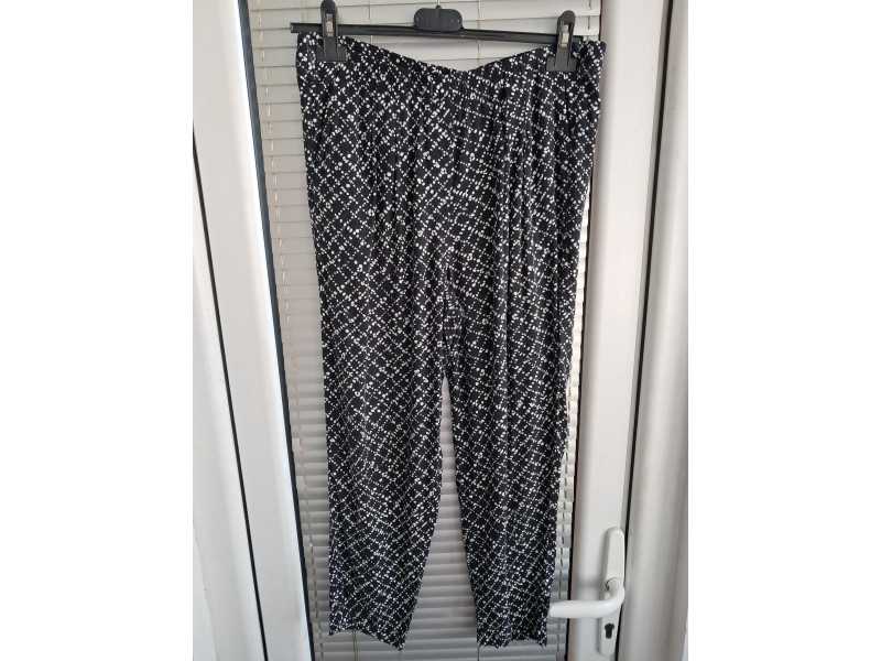 Viskozne crno-bele salvare vel L XL