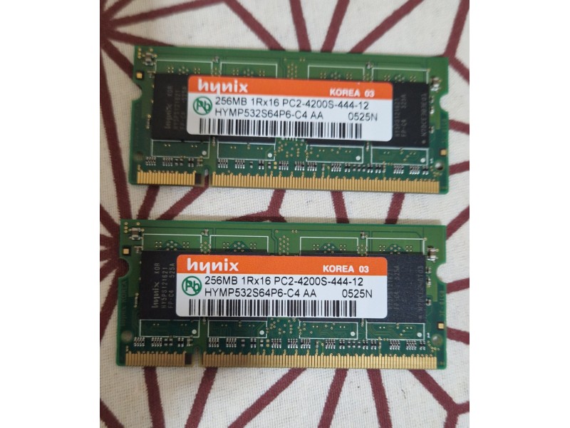 2x256 ram memorija za laptop