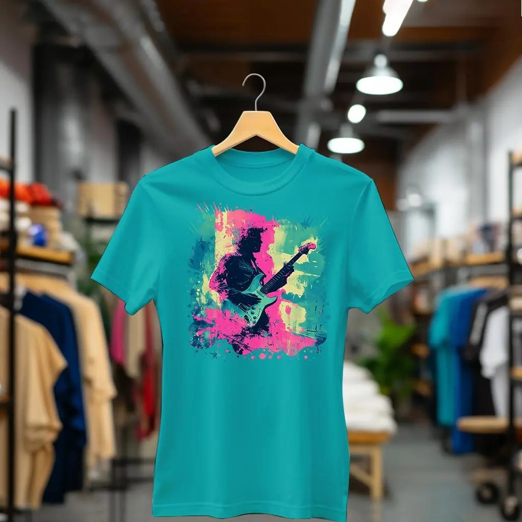 Camiseta Majica sa štampanim printom Cam 804, Ženska, Tirkizna