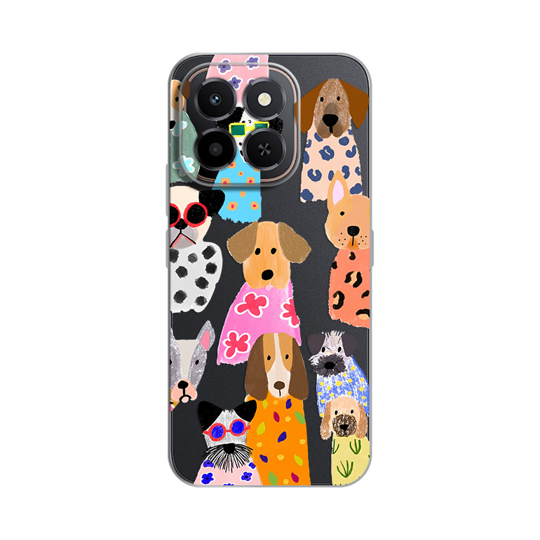 Zastitna silikonska maska (futrola) PRINT - Huawei Honor X6c Fashion Dogs