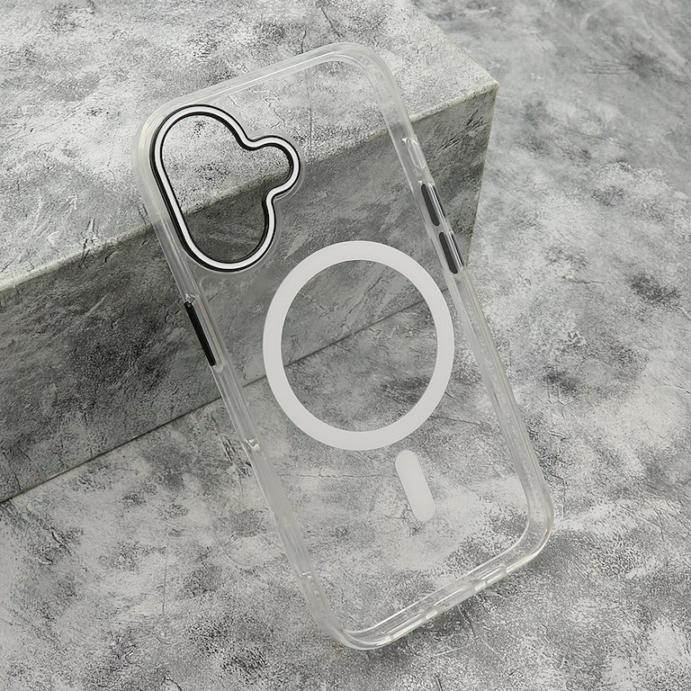 Zastitna maska (futrola) COLOR RING MagSafe - iPhone 17 bela (MS)
