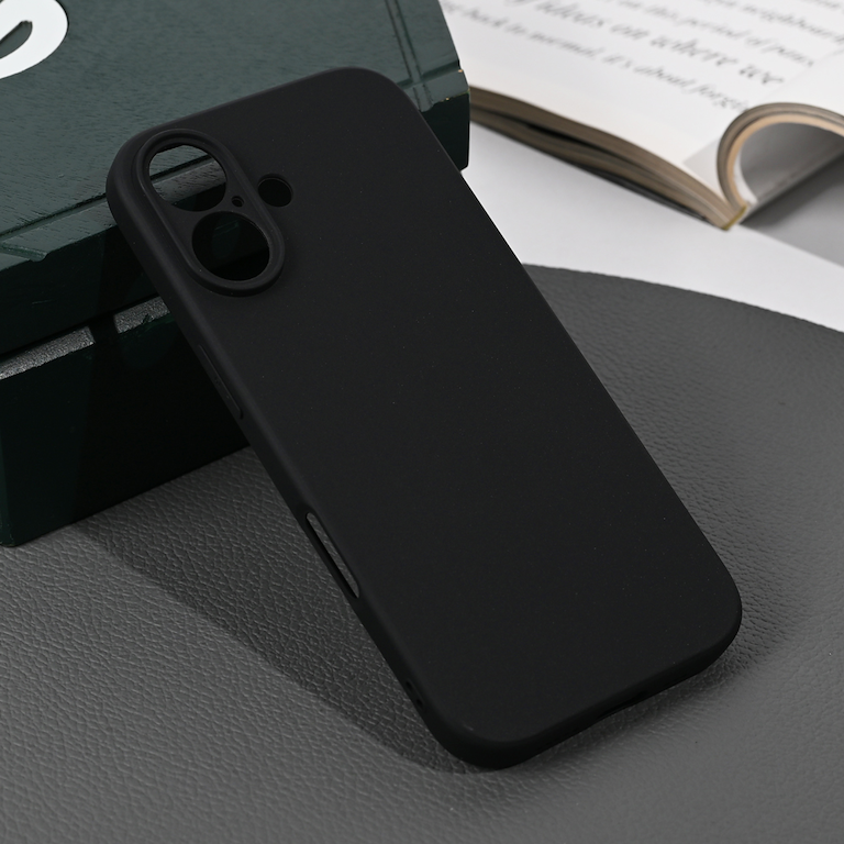 Zastitna silikonska maska (futrola) Skin - iPhone 17 mat crna