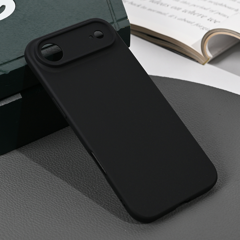 Zastitna silikonska maska (futrola) Skin - iPhone 17 Air mat crna