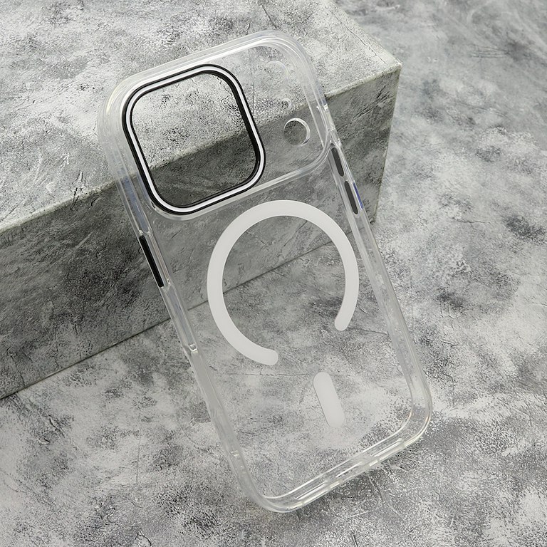 Zastitna maska (futrola) COLOR RING MagSafe - iPhone 17 Pro bela (MS)