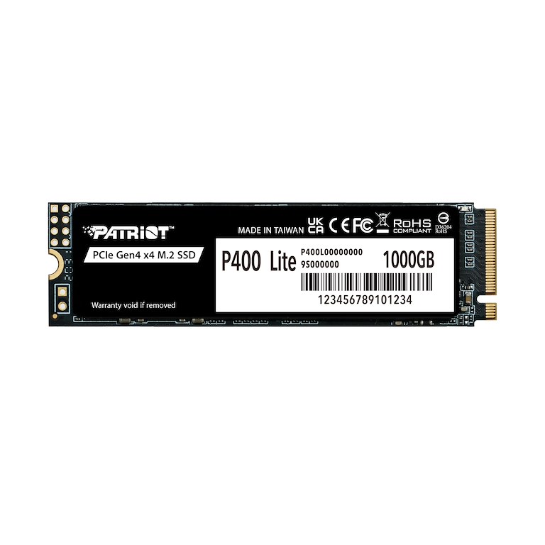 SSD M.2 NVME 1TB PATRIOT 3500MBS/2700MBS P400LP1KGM28H
