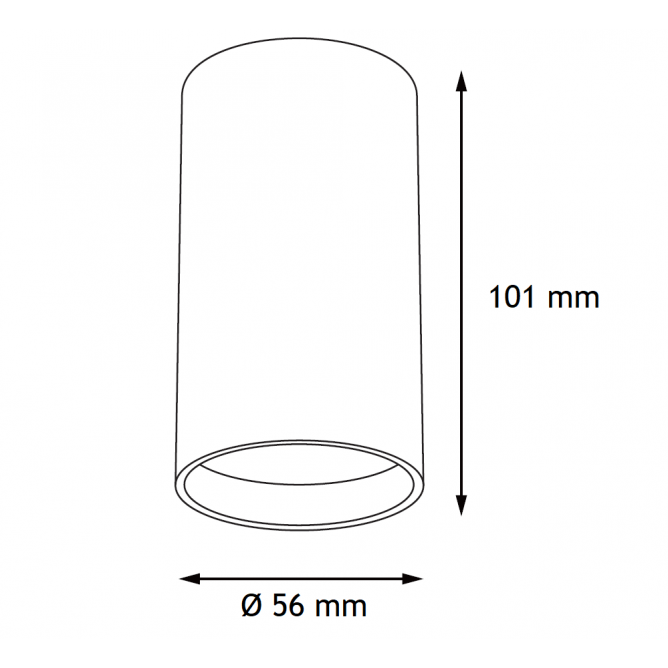 SVETILJKA JM-003 PLAFONSKA BELA 1*GU10 IP20