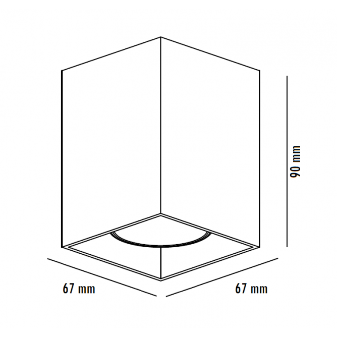 SVETILJKA JM-4084 ZIDNA 1*GU10 BELA IP20