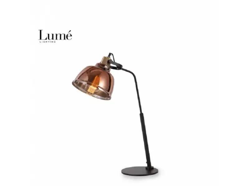 LUNA 219 STONA LAMPA 1*E27 CRNA/BAKAR