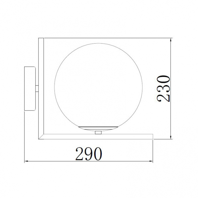 VESTA 311 ZIDNA LAMPA 1*E27 MESING