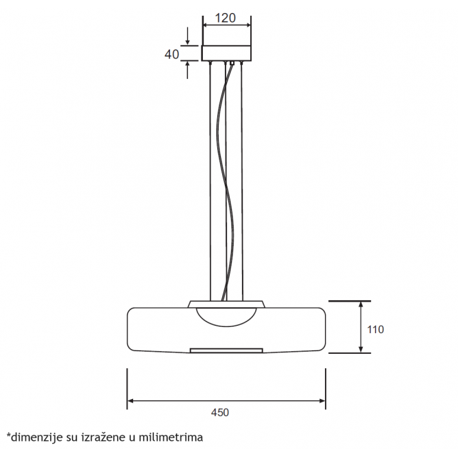 ARIA 53 VISILICA 8W 3000K