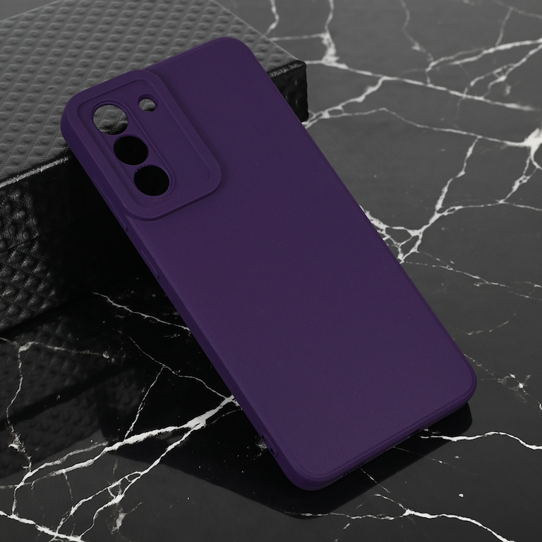 Zastitna maska (futrola) Teracell Giulietta - Samsung G990 Galaxy S21 FE mat tamno ljubicasta
