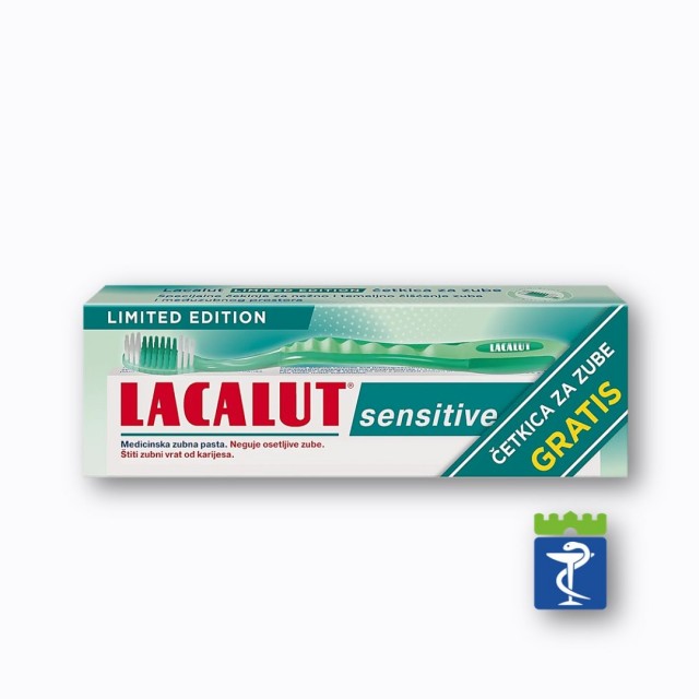 LACALUT SENSITIVE PASTA ZA ZUBE + ČETKICA ZA ZUBE GRATIS