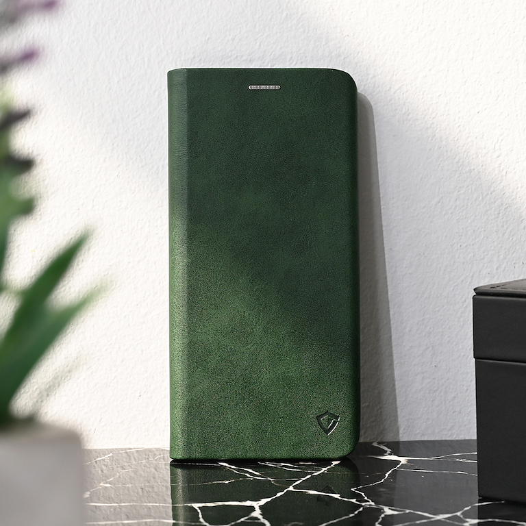 Zastitna maska (futrola) Teracell Elegant Flip - Xiaomi Redmi 14C/Redmi A4 tamno zelena