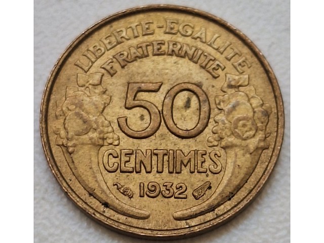 50 Centimes 1932 Francuska