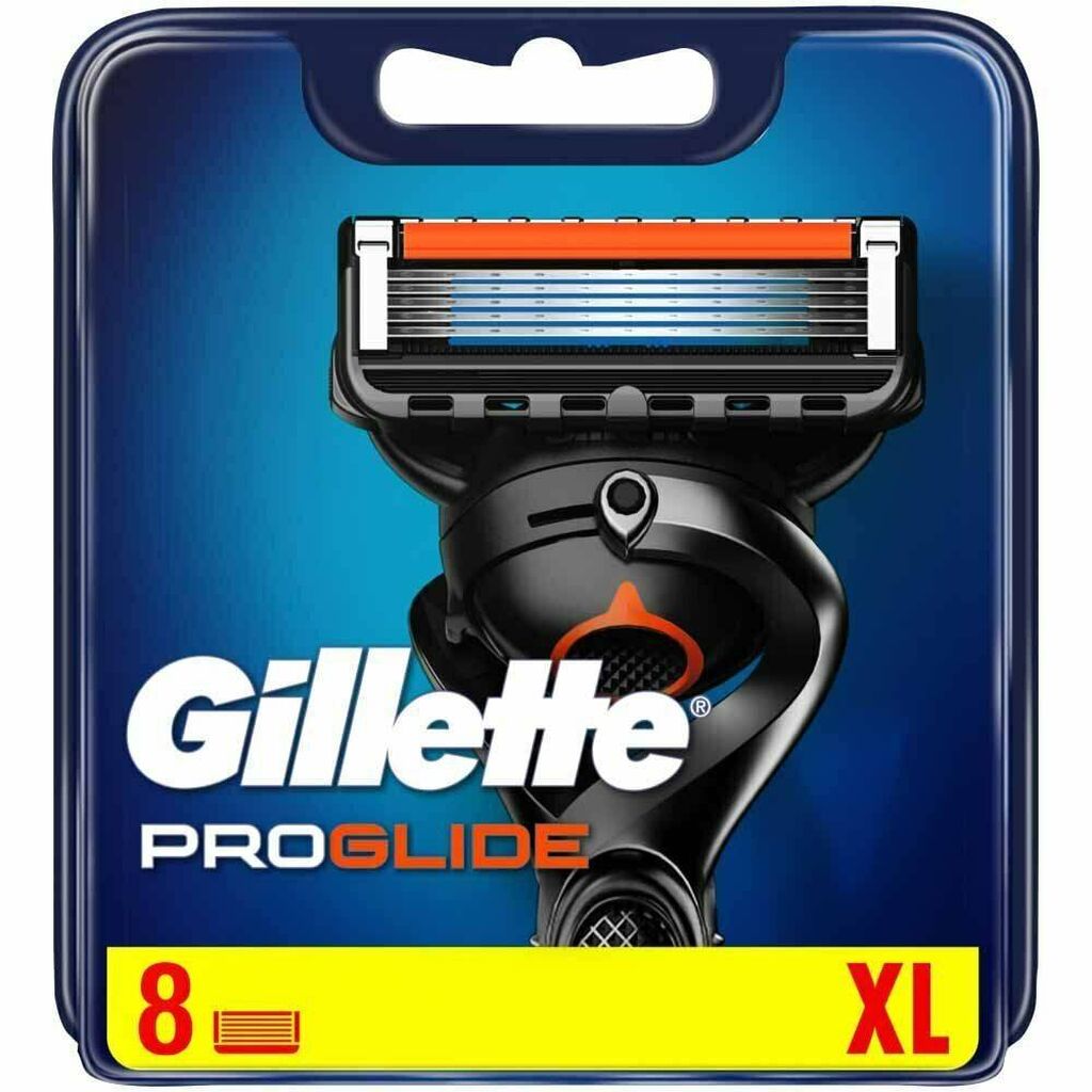Gillette Fusion Proglide sa 8 patrona. Proizvedeno u Nemačkoj grad