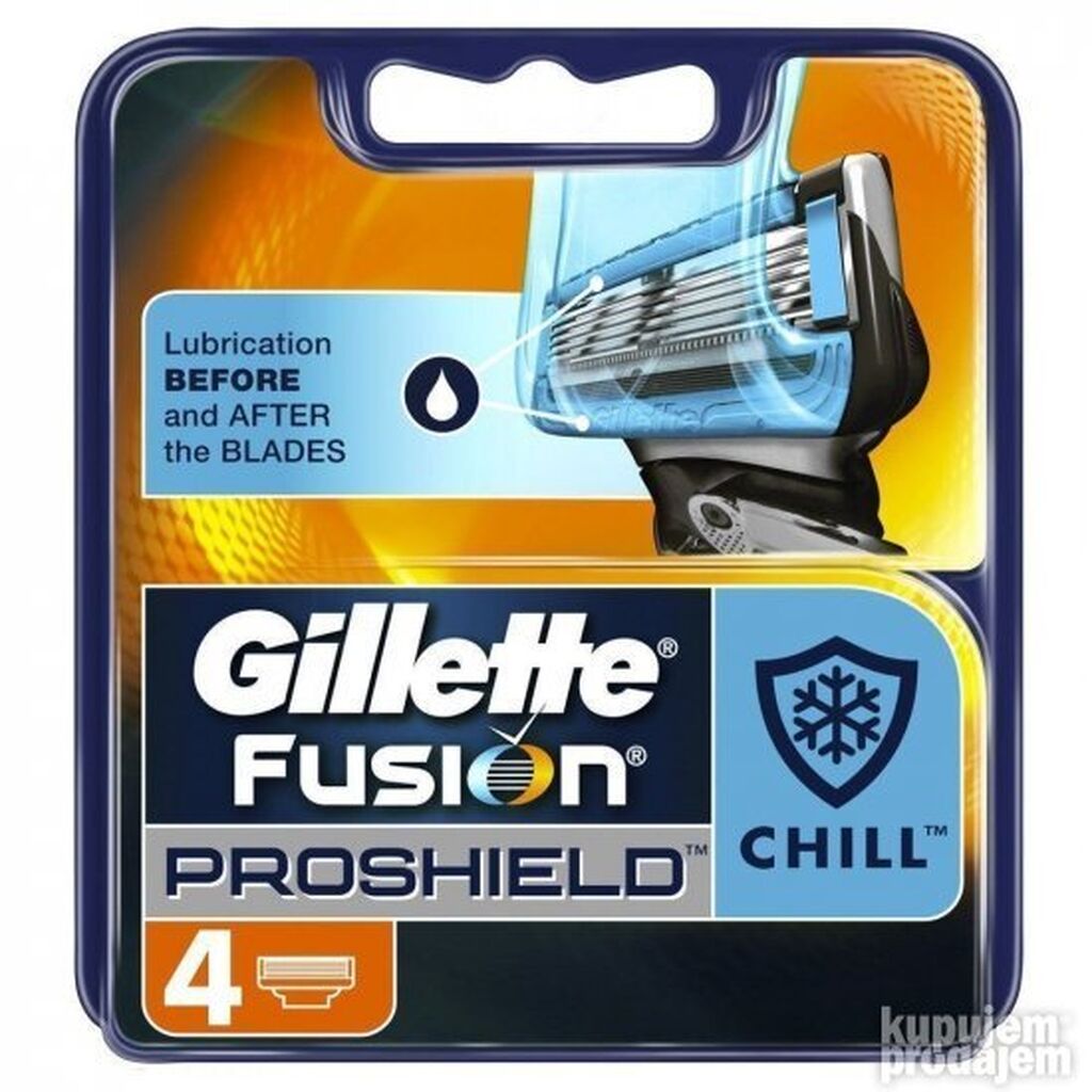 Gillette Fusion Proshield sa 4 uložaka Brijač se sastoji od 5 oštrica