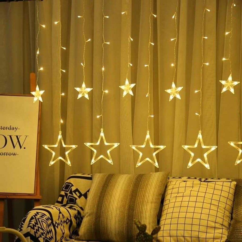 Cena 1950 din LED Zvezdana zavesa Poprečni raspon je 3m ★ Super