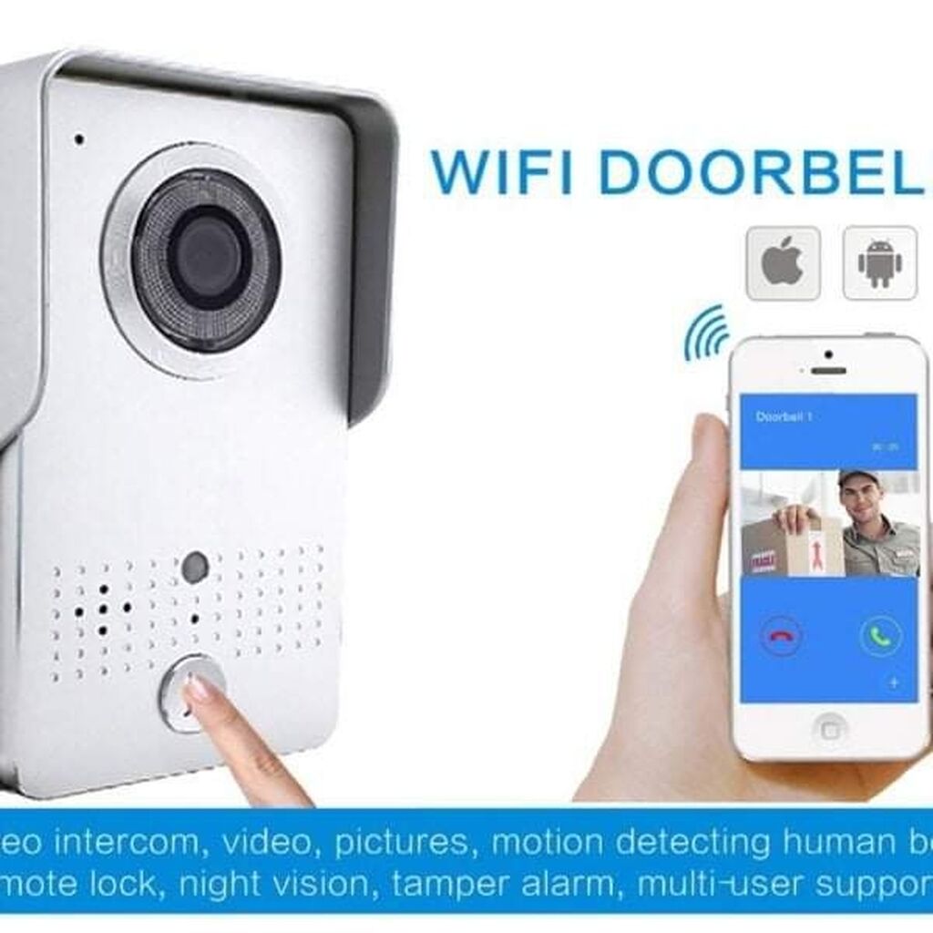 AKCIJSKA CENA 6500 din WiFi Video Interfon zvono za kapije/vrata sa
