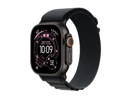 APPLE Watch Ultra 3 Cellular 49mm Black Titanium Case with Black Alpine Loop – Medium (mf0v4se/a)