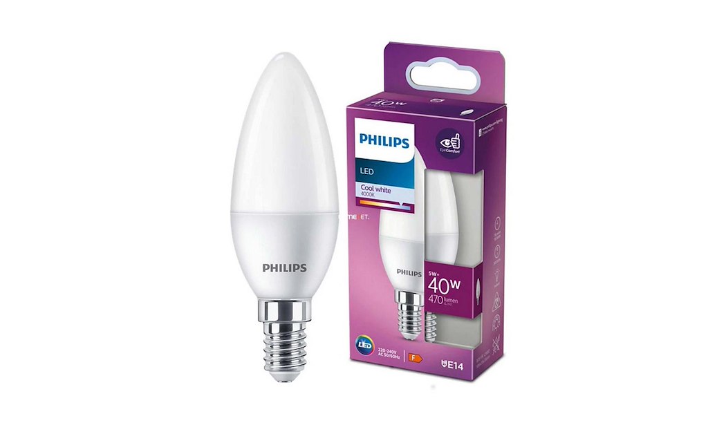 Sijalica Philips LED E14 4000K 40W