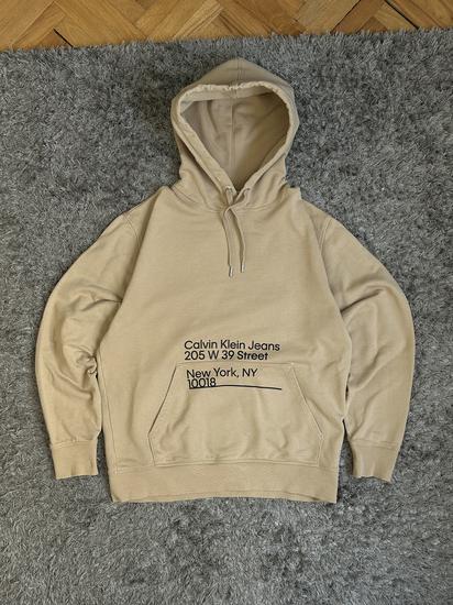 Calvin Klein Jeans dukserica - Krem - Zenski XL