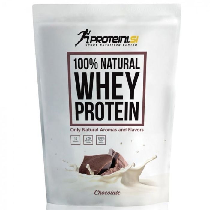 Proteini.si 100% natural whey protein, 400g, čoko