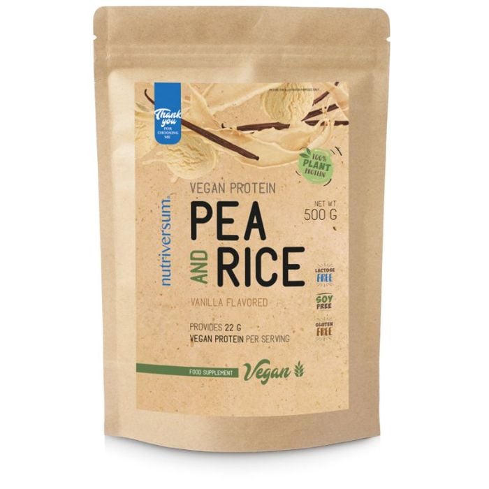 Nutriversum Vegan Protein 500g Pea & Rice Vanilla