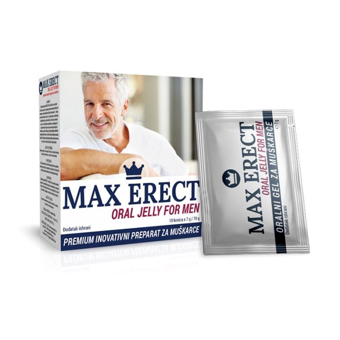 Max Erect (oral jelly for men) - oralni gel u kesicama za snažnu erekciju 10 kesica