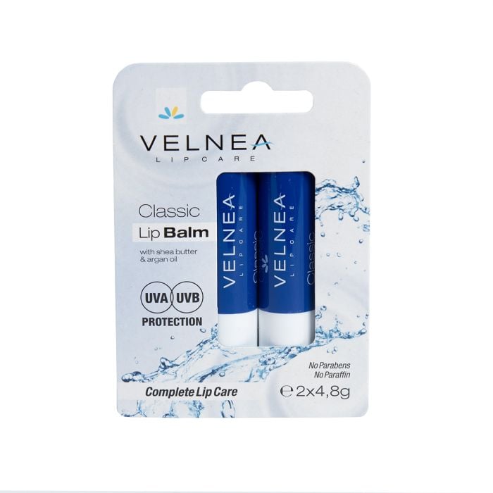 Velnea classic balzam za usne dvopak 2x 4,8g