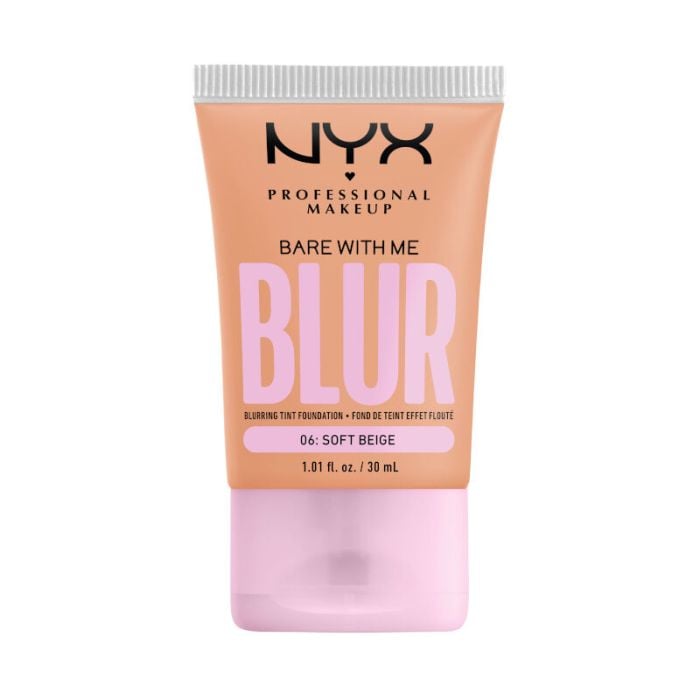 NYX Professional Bare with me blur tint mat tečni puder 06 soft beige