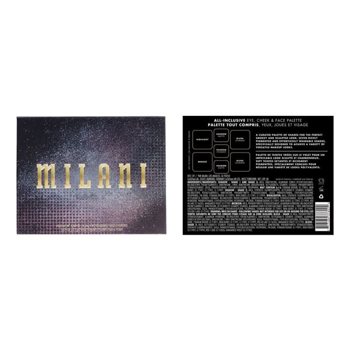 Milani All inclusive multi paleta za oči i lice, smokey