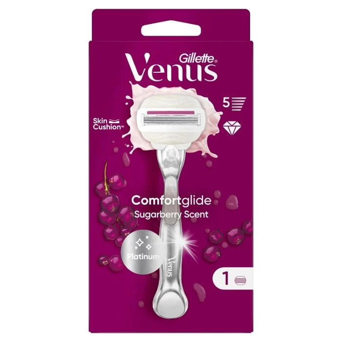 Gillette Venus Comfortglide Sugarberry ženski brijač, 1 kom