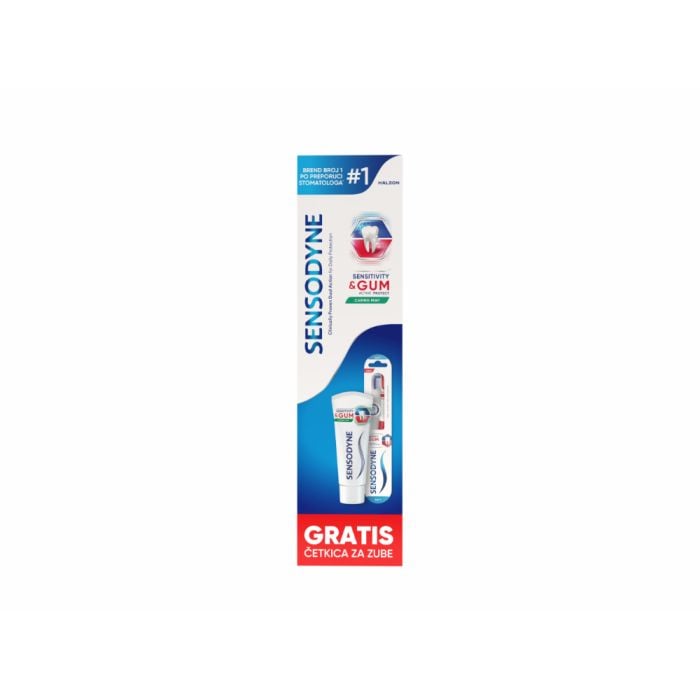Sensodyne Sens&Gum Pasta 75ml + Četkica gratis