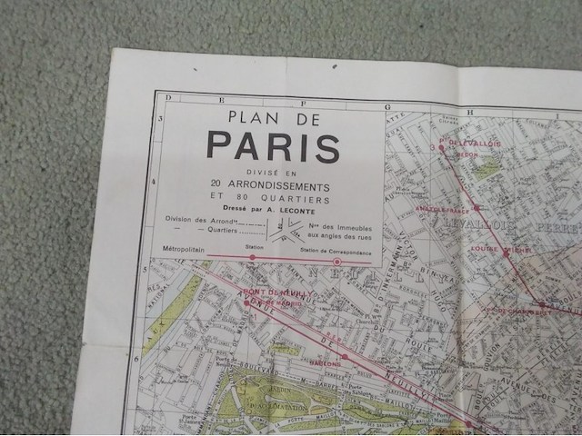 Pariz plan grada sedamdesete