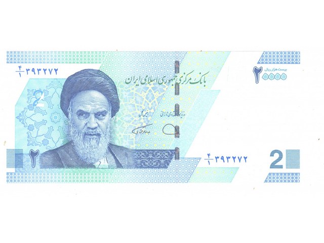 Iran 20000 rials 2022 UNC