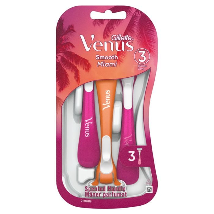 Gillette Venus Smooth Miami ženski brijač, 3kom